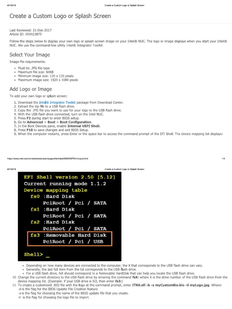Custom Logo Uefi | PDF