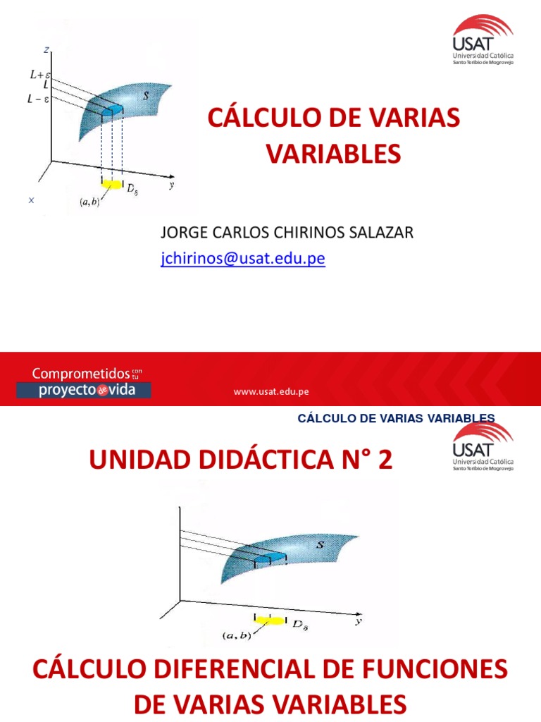 Cálculo Diferencial Multivariable | PDF | Cálculo multivariable ...