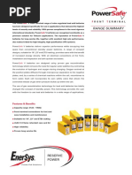 Enersys Selection Guide | PDF | Battery Charger | Rechargeable Battery