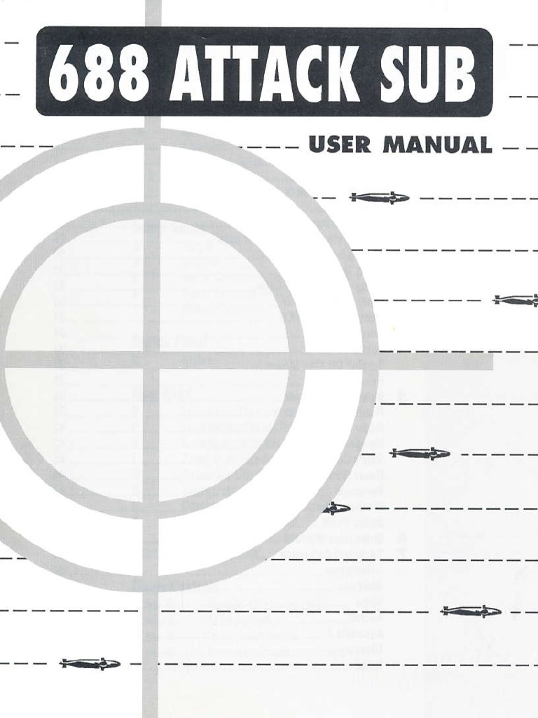 688-Attack-Sub Manual DOS en Scanned PDF | PDF | Torpedo | Anti Submarine Warfare