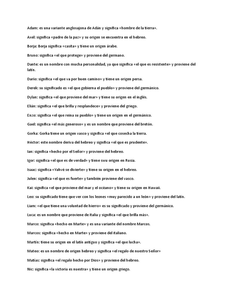 Adam Nombre y Significado | PDF | Religión y creencia | Biblia