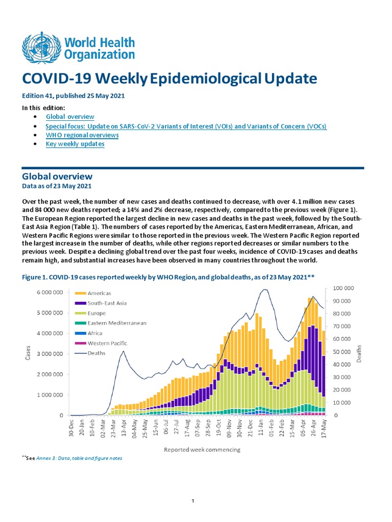 Weekly Epi Update 41 | PDF | Immunology | Health Sciences