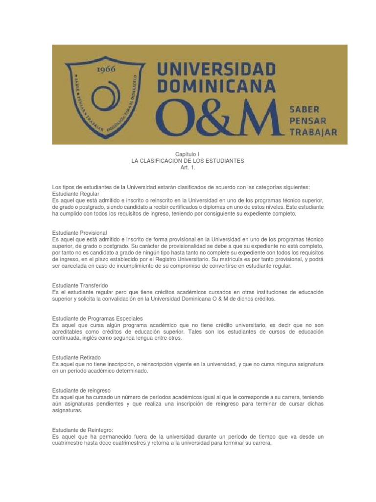 Reglameto Oym | PDF | Disciplinas | Universidad