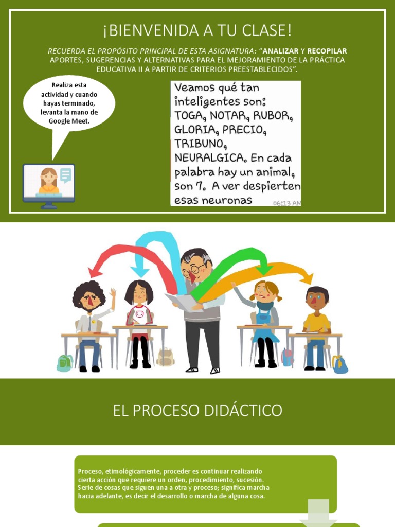 Fases del Proceso Didáctico | PDF | Aprendizaje | Planificación