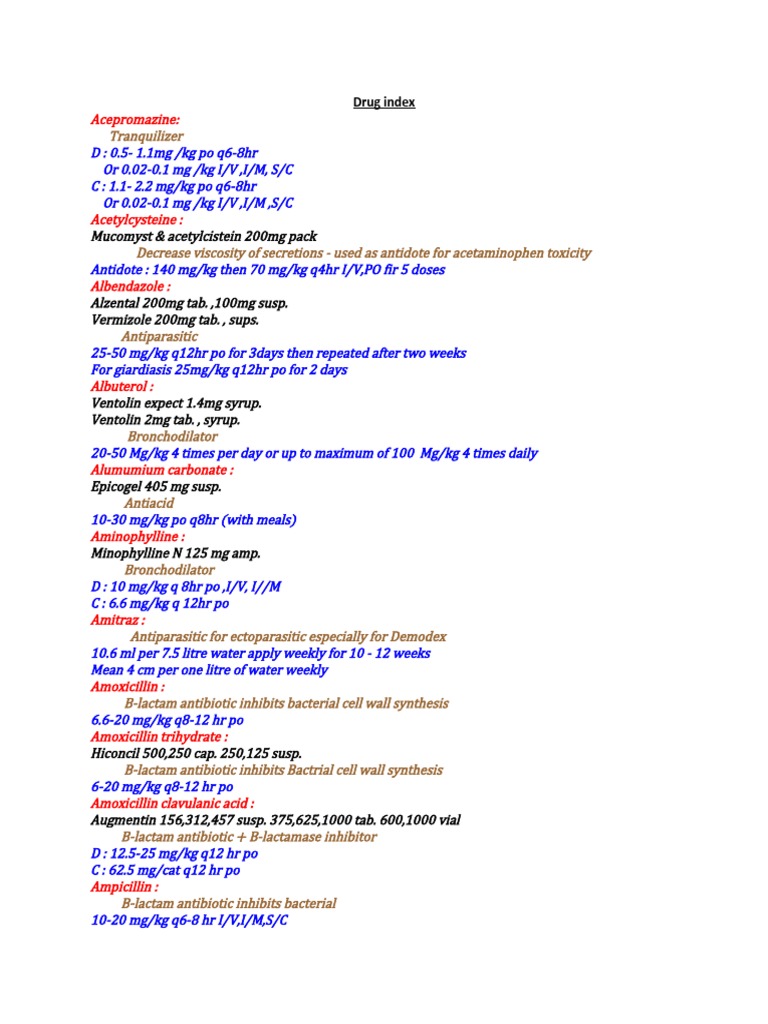 Drug HandBook | PDF | World Health Organization | Medical Specialties