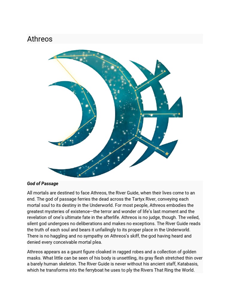 Athreos: God of Passage | PDF | Greek Underworld | Funeral