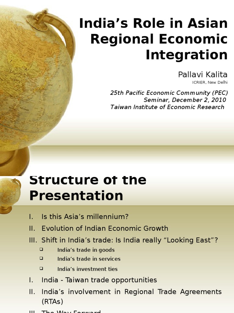 India's Economic Integration in Asia | PDF | Economic Growth | Foreign ...