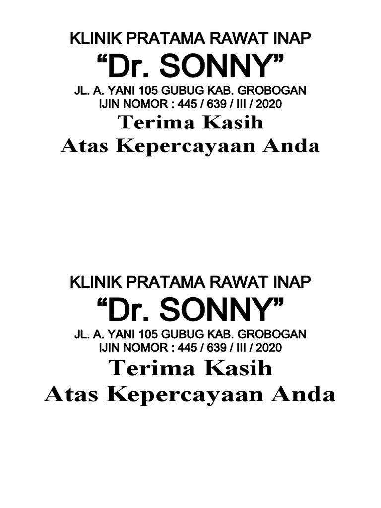 Klinik Pratama Rawat Inap Pdf