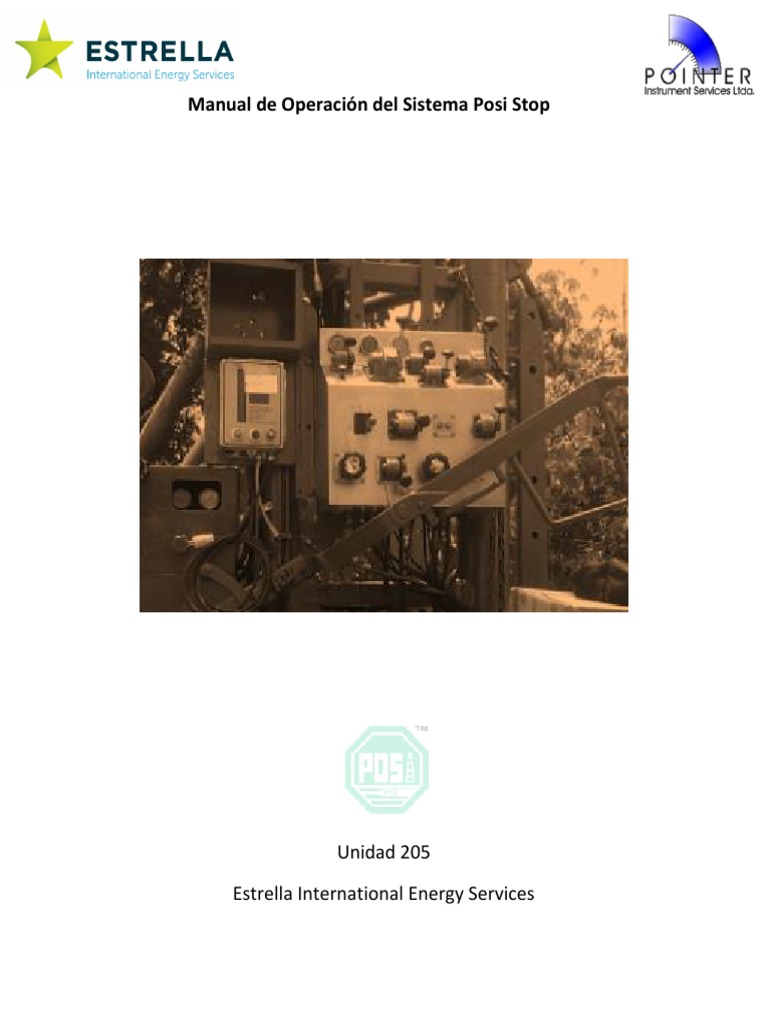 Manual de Operación Del Sistema Posi Stop | PDF | Bienes manufacturados ...