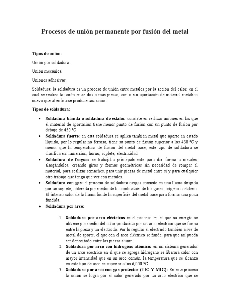 Tipos de Soldadura y Uniones Adhesivas | PDF | Soldadura | Construcción