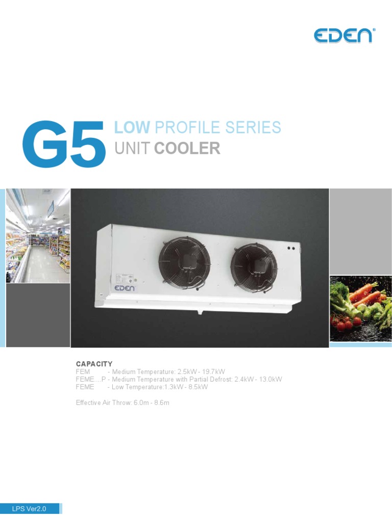 G5 Low Profile Unit Cooler Ver 2.0 | PDF | Air Conditioning | Relative ...