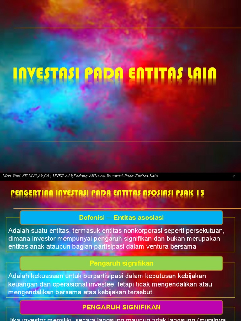 Investasi dan Pengaruh Signifikan Entitas | PDF | Bisnis | Hukum