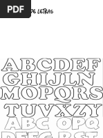 Moldes de Letras Mayúsculas y Minúsculas | PDF | Artes del Lenguaje y ...
