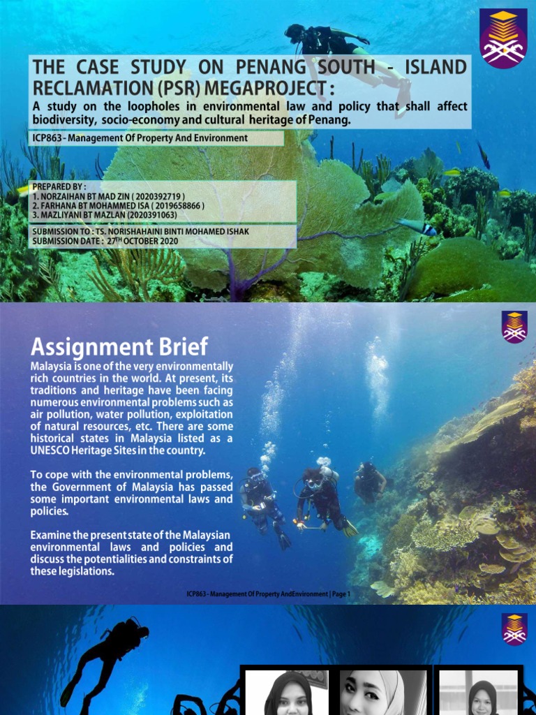 Penang South Island Reclamation Overview | PDF | Environmental Impact ...