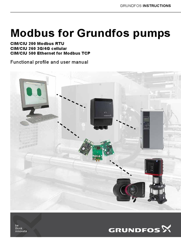 Modbus For Grundfos Pumps: Functional Profile and User Manual | PDF ...