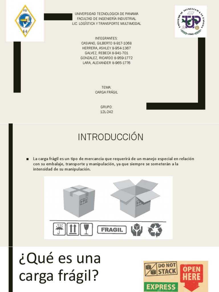 Manejo y Transporte de Carga Frágil | PDF | Transporte | Materiales