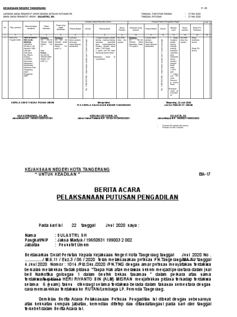 Eksekusi Sihabudin Als Jes | PDF