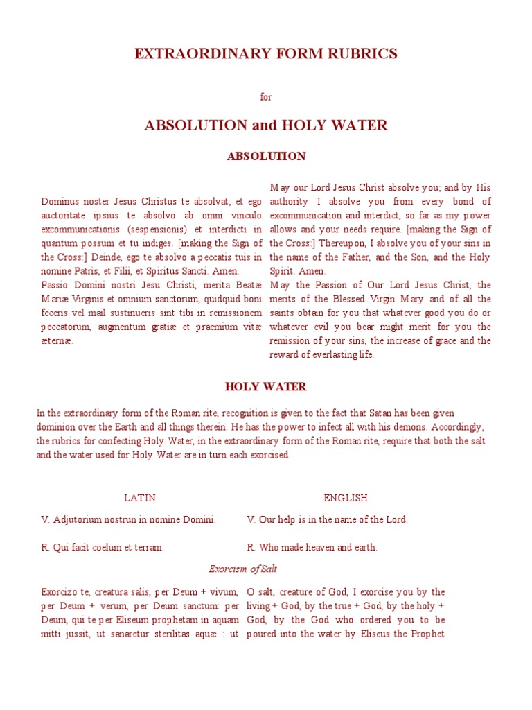 Absolution and Holy Water | Download Free PDF | Biblical Magi | Monotheism