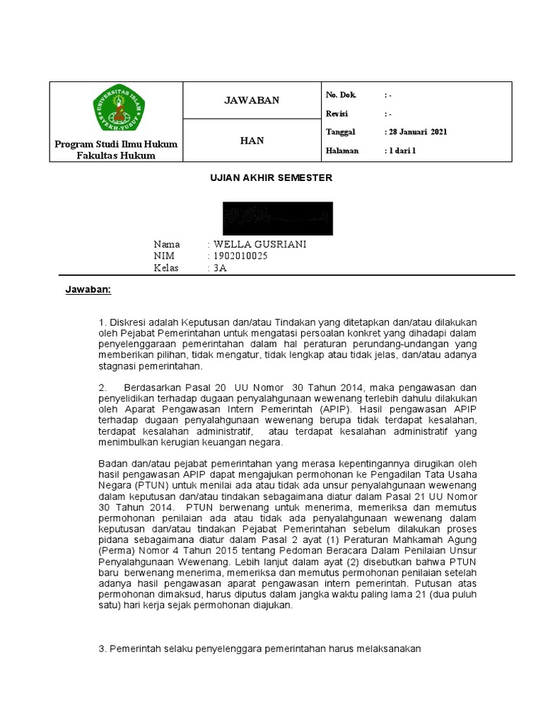 Wella Gusriani - 1902010025 | PDF