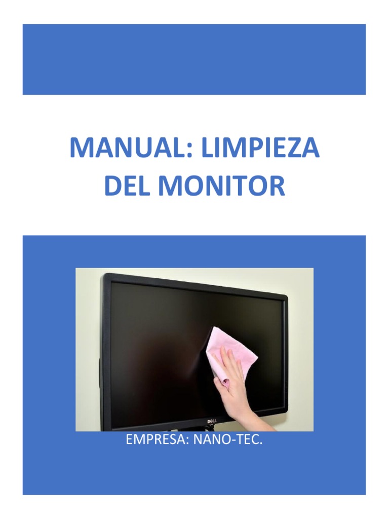 Guía de limpieza para monitores | PDF