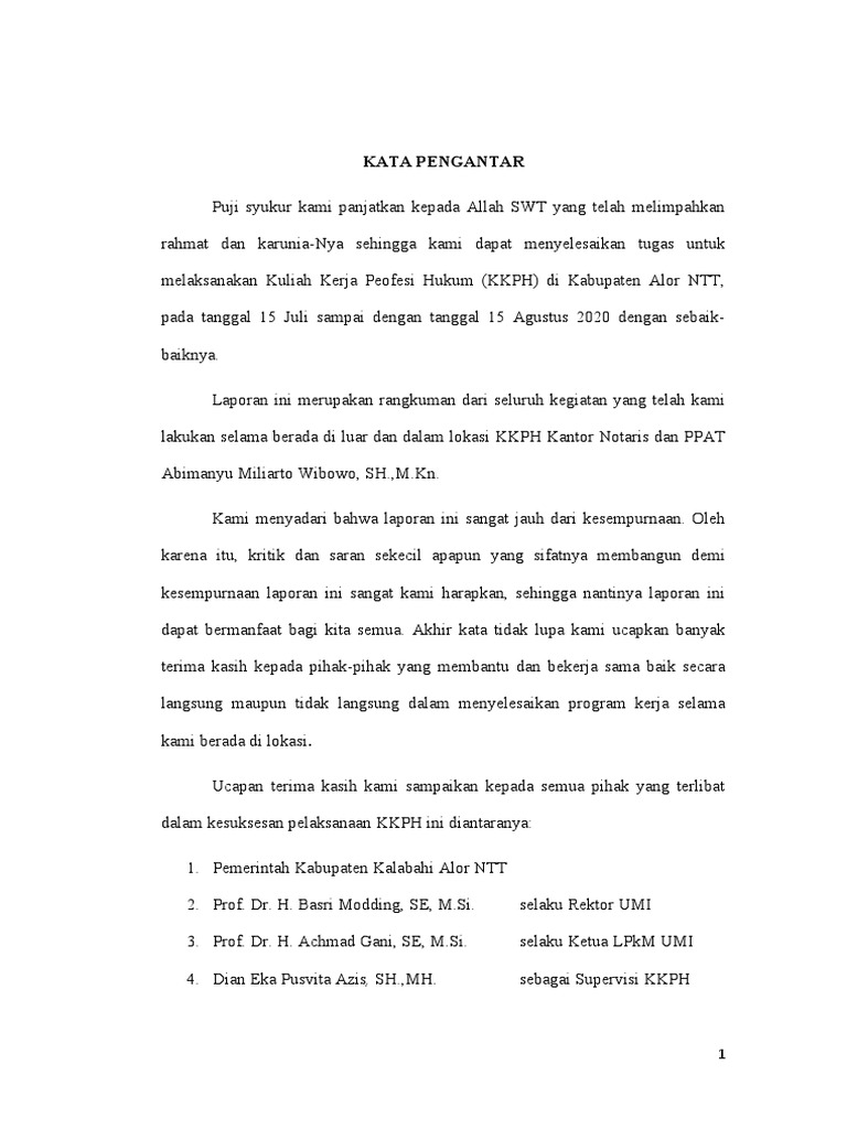 Laporan Akhir KKPH | PDF