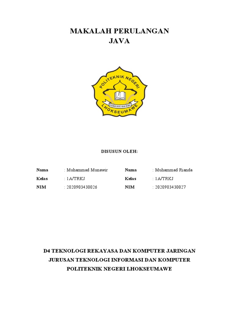 Makalah Perulangan For While Do While | PDF