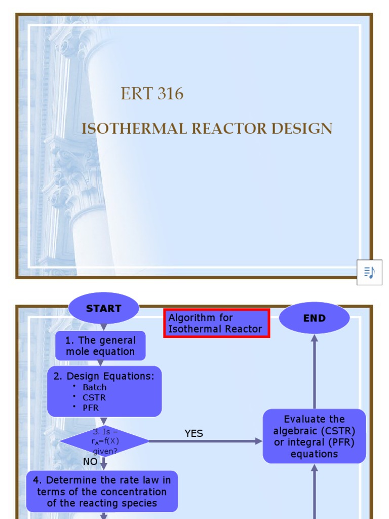Isothermal Reactor Design - With Audio - Part 1&2 | PDF | Chemical ...