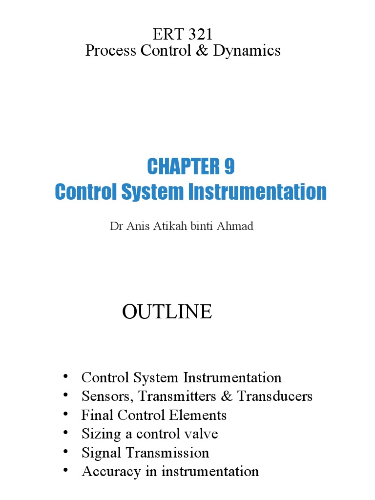 ERT 321 Process Control & Dynamics | PDF | Instrumentation | Accuracy And Precision