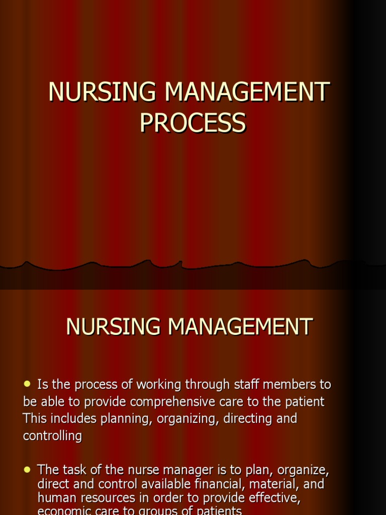 Management Process | PDF | Nursing | Labour Economics