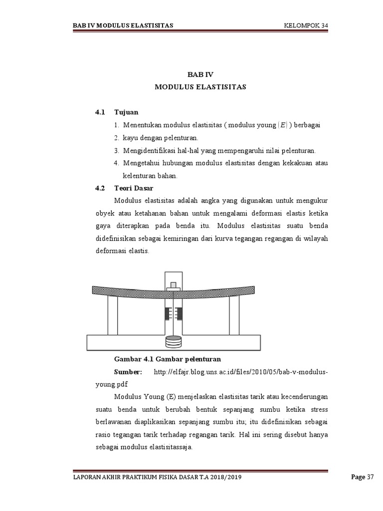 Modulus Elastisitas Kayu | PDF | Teknologi & Rekayasa