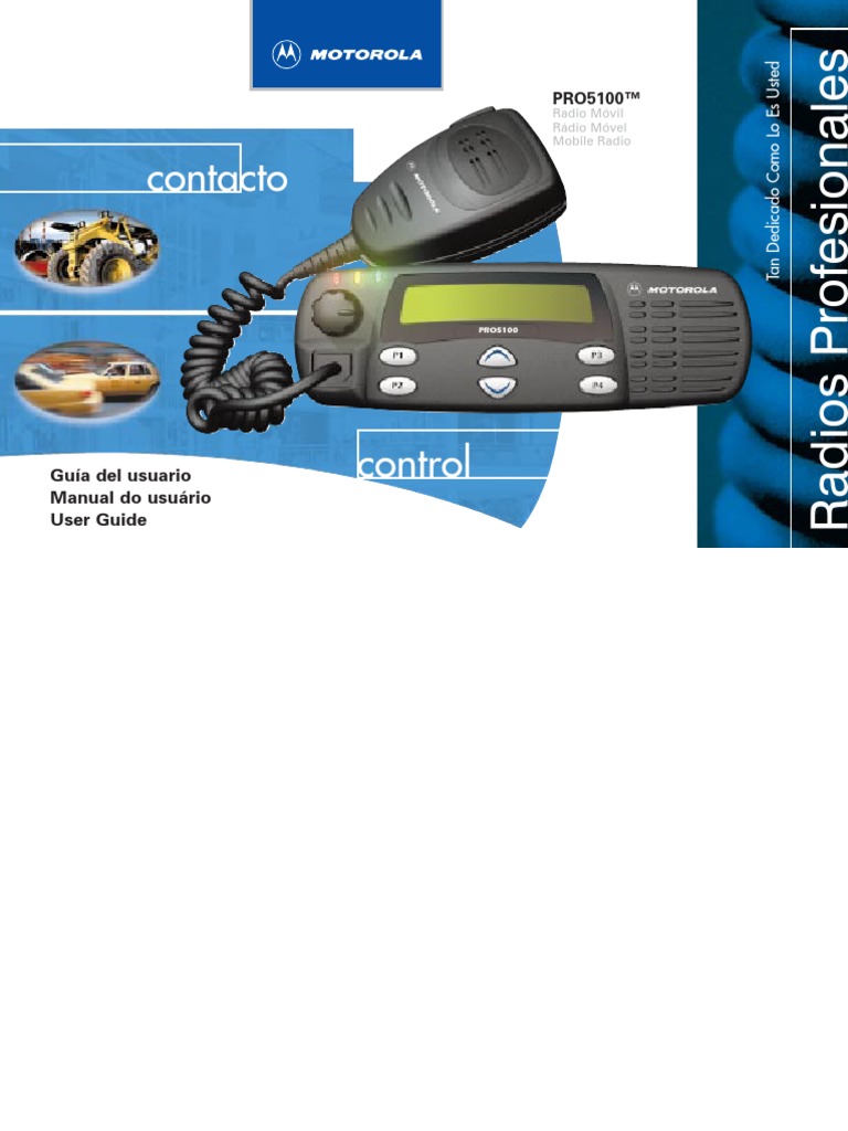 Manual Motorola Pro 5100 Esp Compress | PDF | Radio | Micrófono