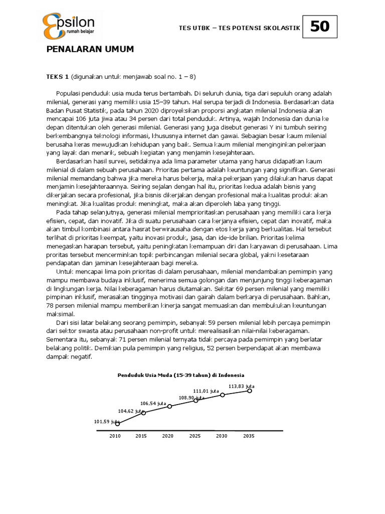 Utbk 5 - TPS | PDF | Karier & Perkembangan | Bisnis