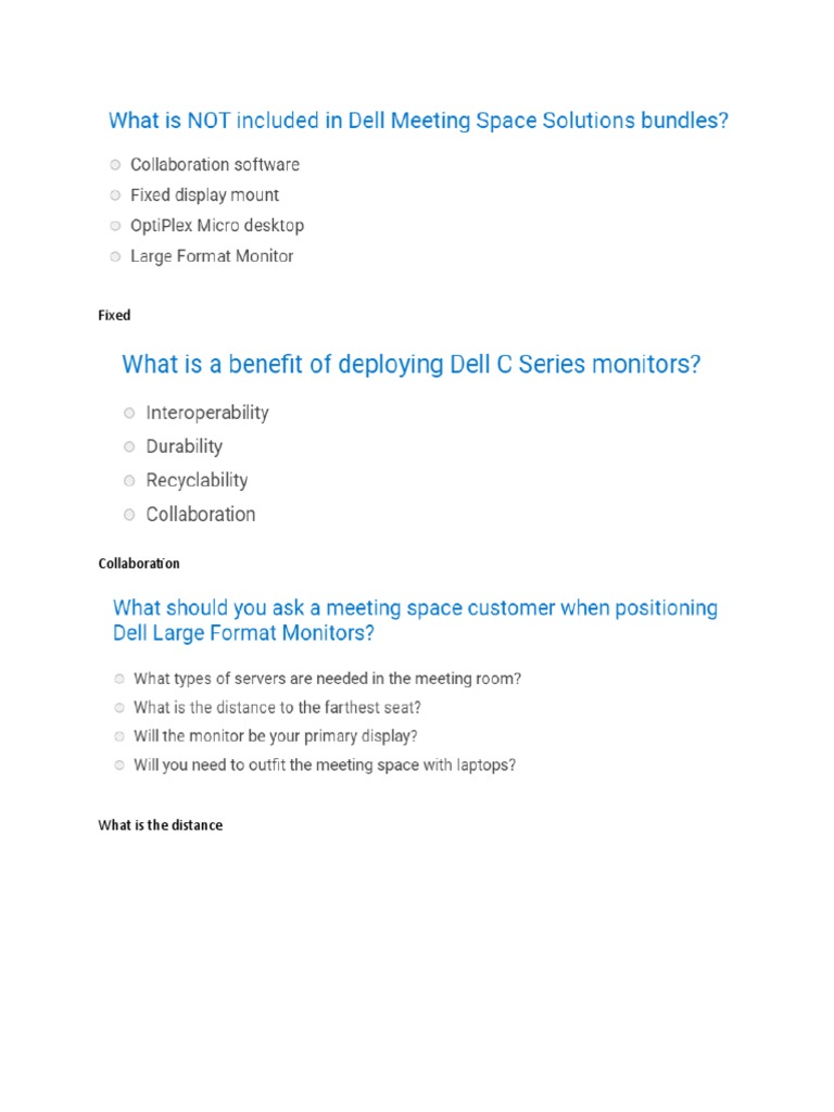 Dell Collaboration Monitors Sales Overview | PDF