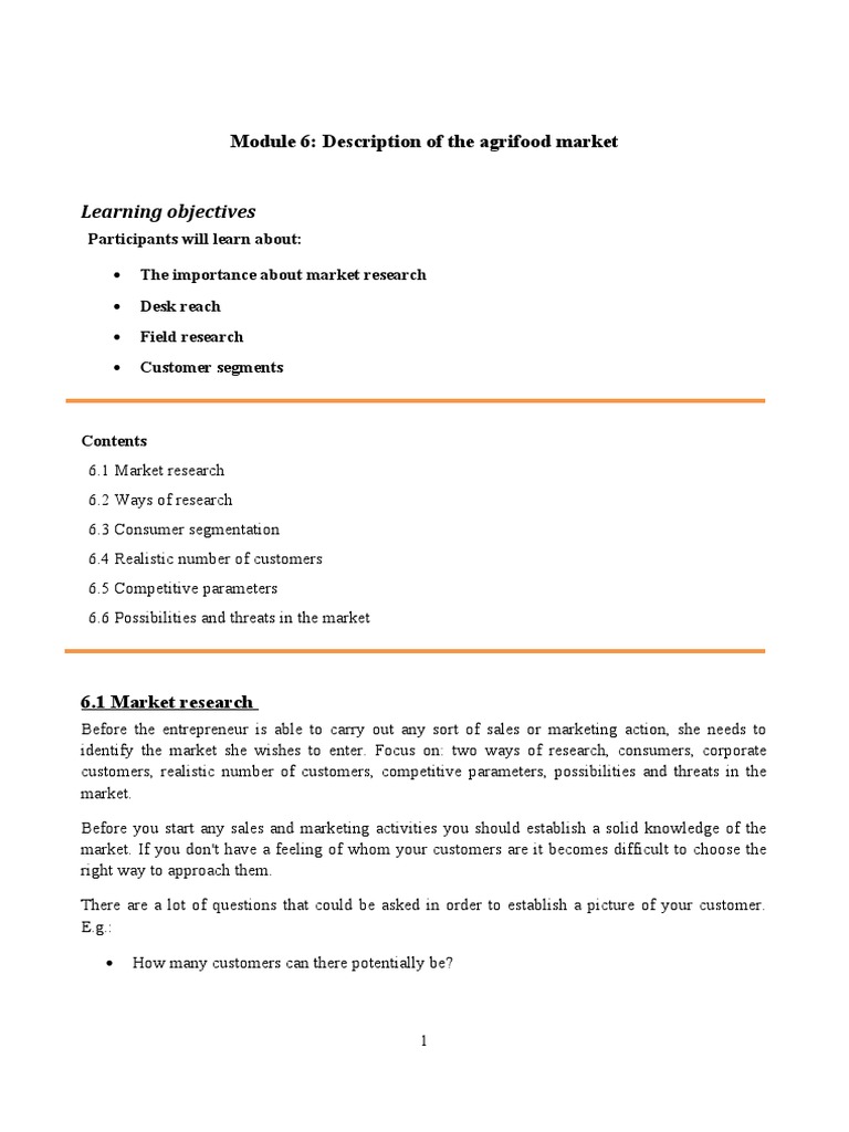 Agrifood Market Research Strategies | PDF | Market Segmentation | Websites