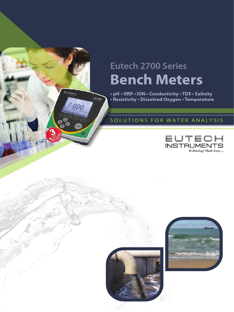 Eutech 2700 Series Multi-Parameter Meters | PDF | Ph | Calibration