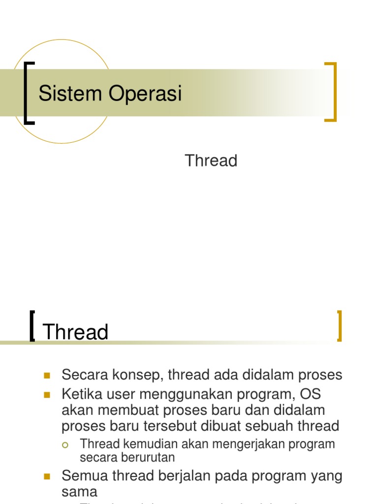 Memahami Thread dan Multithreading | PDF
