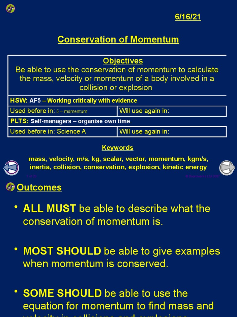 Conservation Of Momentum Explosion