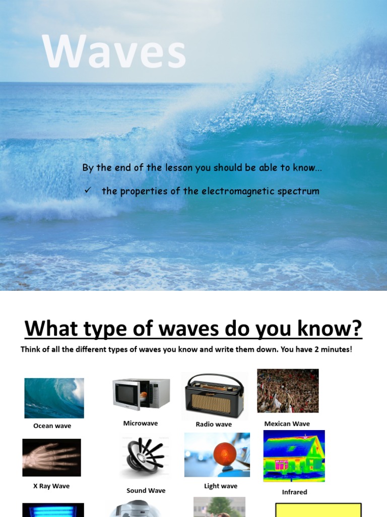 EM Waves Applications | PDF | Electromagnetic Spectrum ...