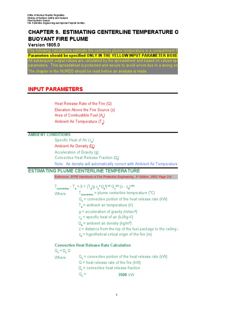 Chapter 9. Estimating Centerline Temperature of A Buoyant Fire Plume ...