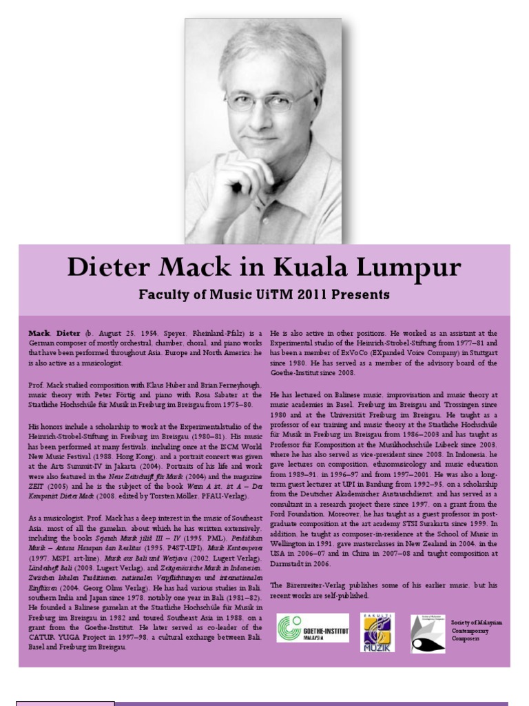 Dieter Mack's Flyer | PDF | Entertainment | Leisure