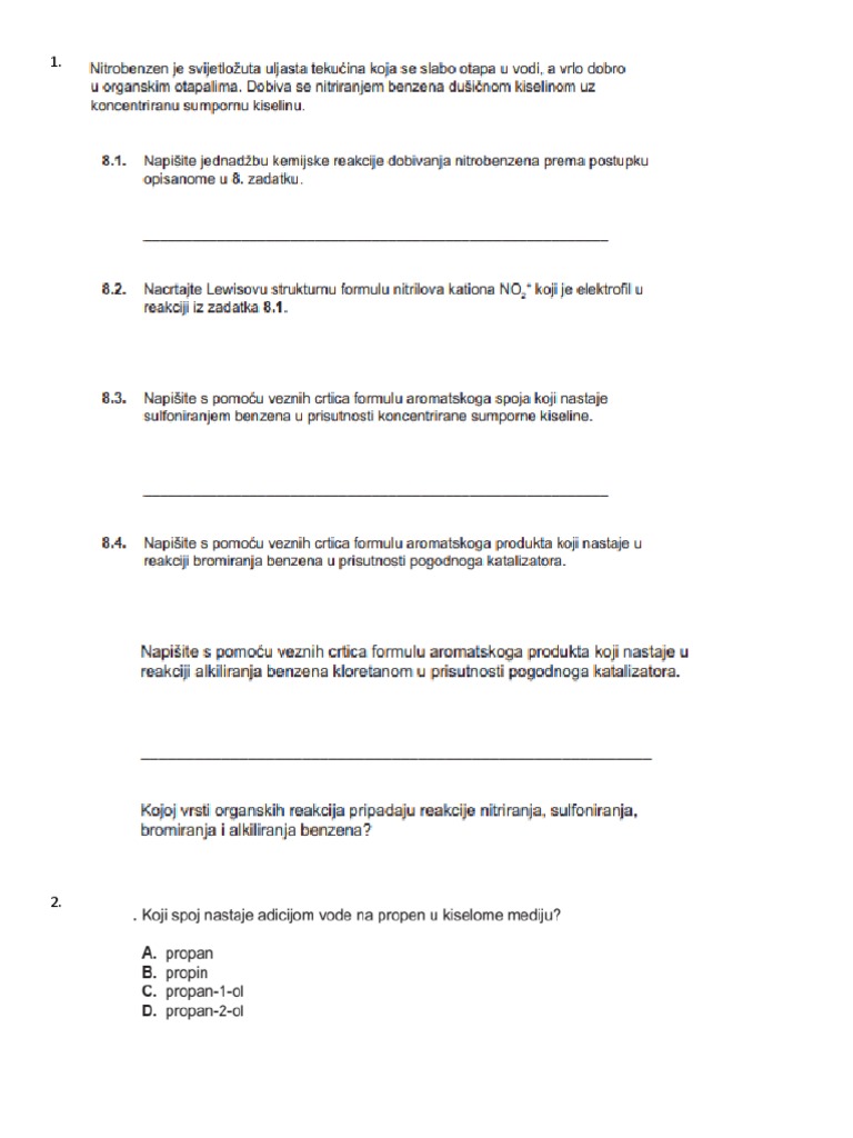 Alkani, Alkeni, Alkini, Areni | PDF