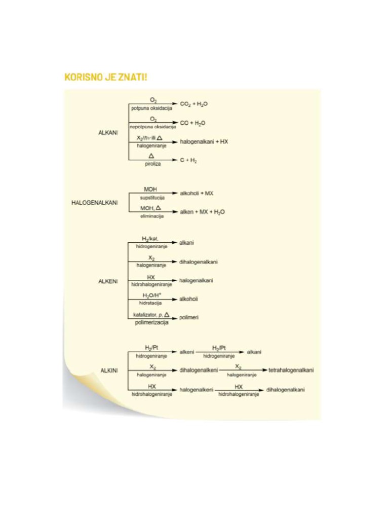 Dodatni Zadaci Alkani Alkeni Alkini | PDF