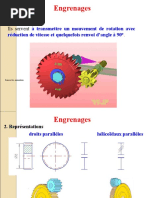 Les Engrenages (Cours Bac) | PDF | Ingénierie mécanique | Cinématique