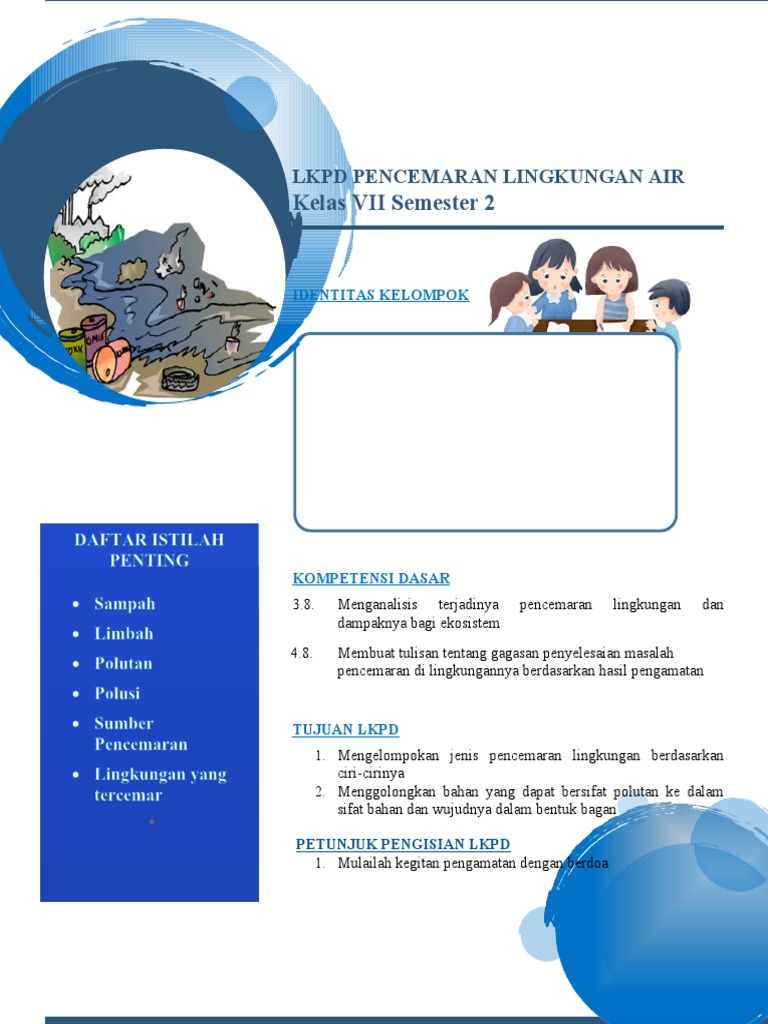 LKPD Pencemaran Lingkungan Air | PDF
