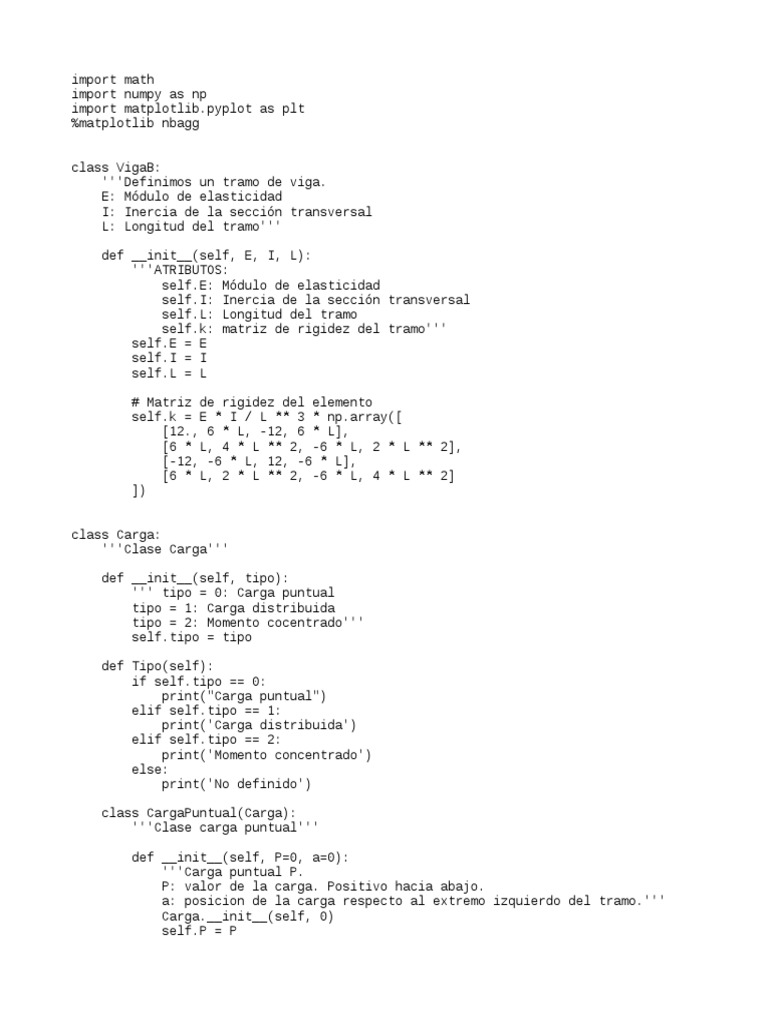 Vigas Python | PDF | Rigidez | Física