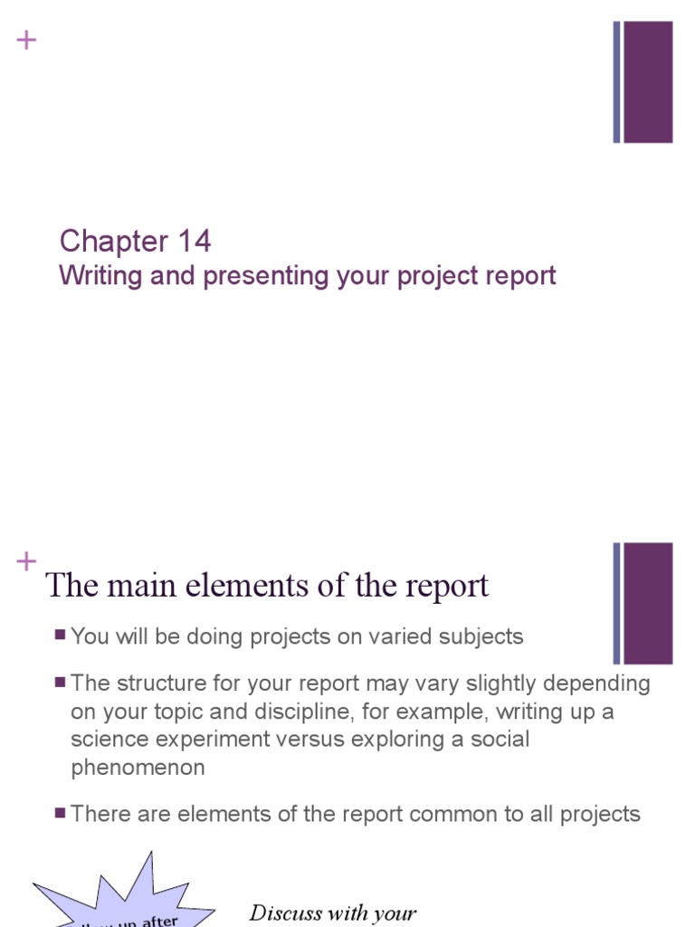 Writing and Presenting Your Project Report | PDF | Cognition ...