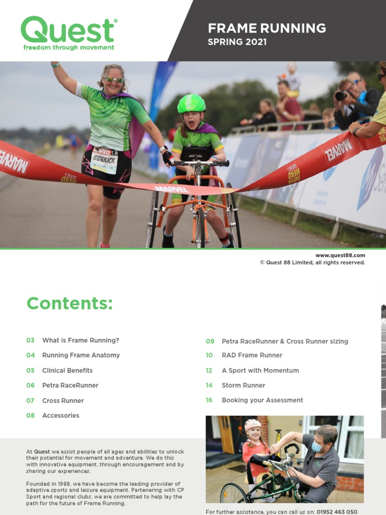 FrameRunning 2021 Brochure | PDF | Wheelchair | Track And Field