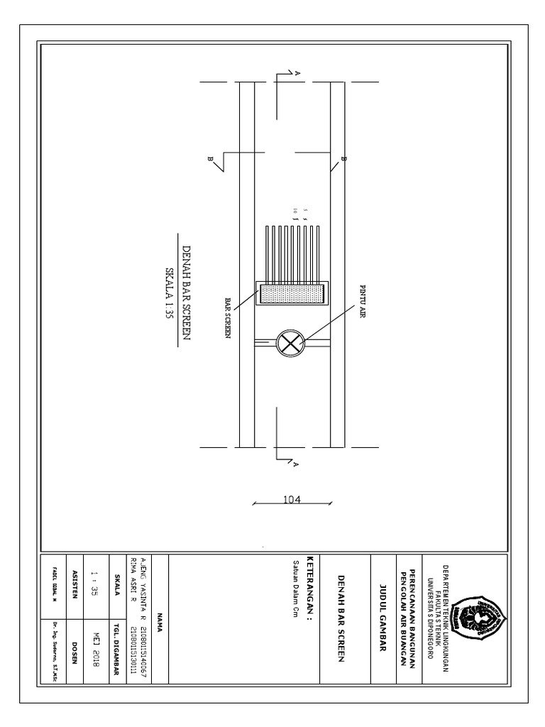 Bar Screen Denah | PDF