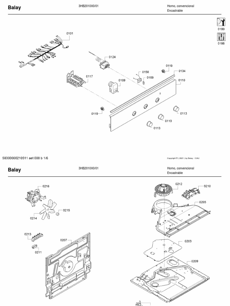 Balay: 3HB2010X0/01 Horno, Convencional Encastrable | PDF