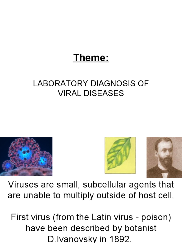 Laboratory Diagnosis of Viral Diseases | PDF | Elisa | Virus